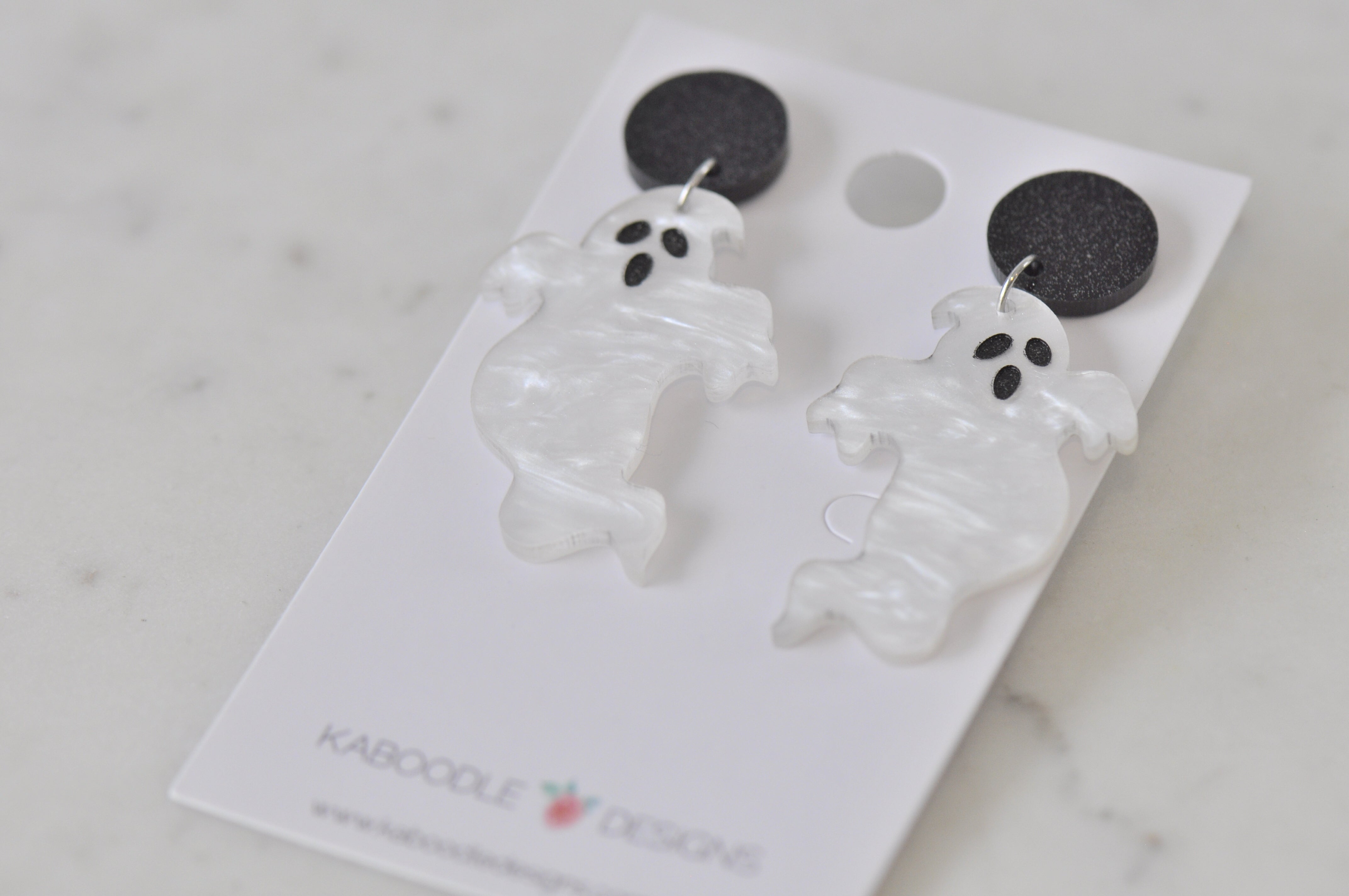 Halloween Scary Ghost Trick Or Treat Stud Earrings – Kaboodle Designs