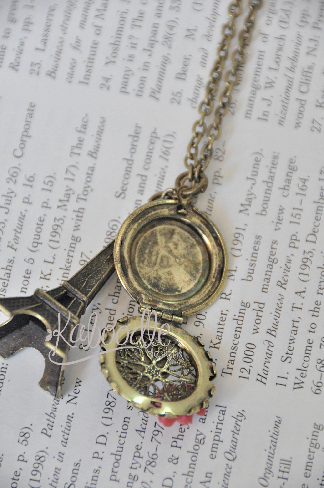 French Kiss Paris Eiffel Tower I Love You Letter Locket Necklace ...